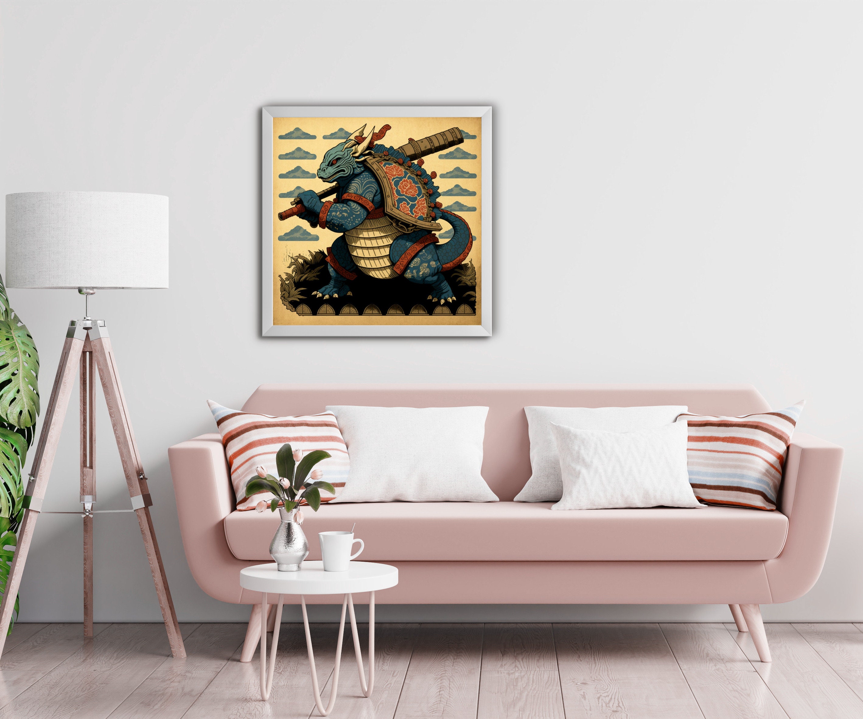 Ukiyo-e Style Blastoise Poster, Matte Finish Print, Japanese-inspired ...