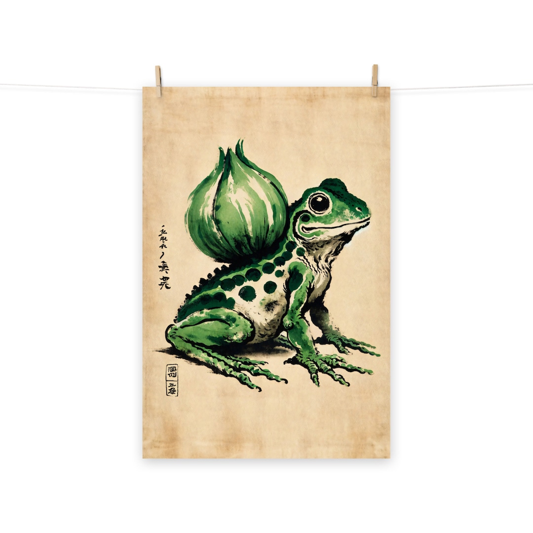 Bulbasaur in Ancient Chinese Ink Painting Style - Long Format Pokemon ...