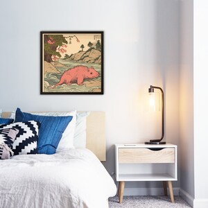 Slowpoke Ukiyo-e Poster, Pokémon-inspired Matte Art Print - Unique Gift ...