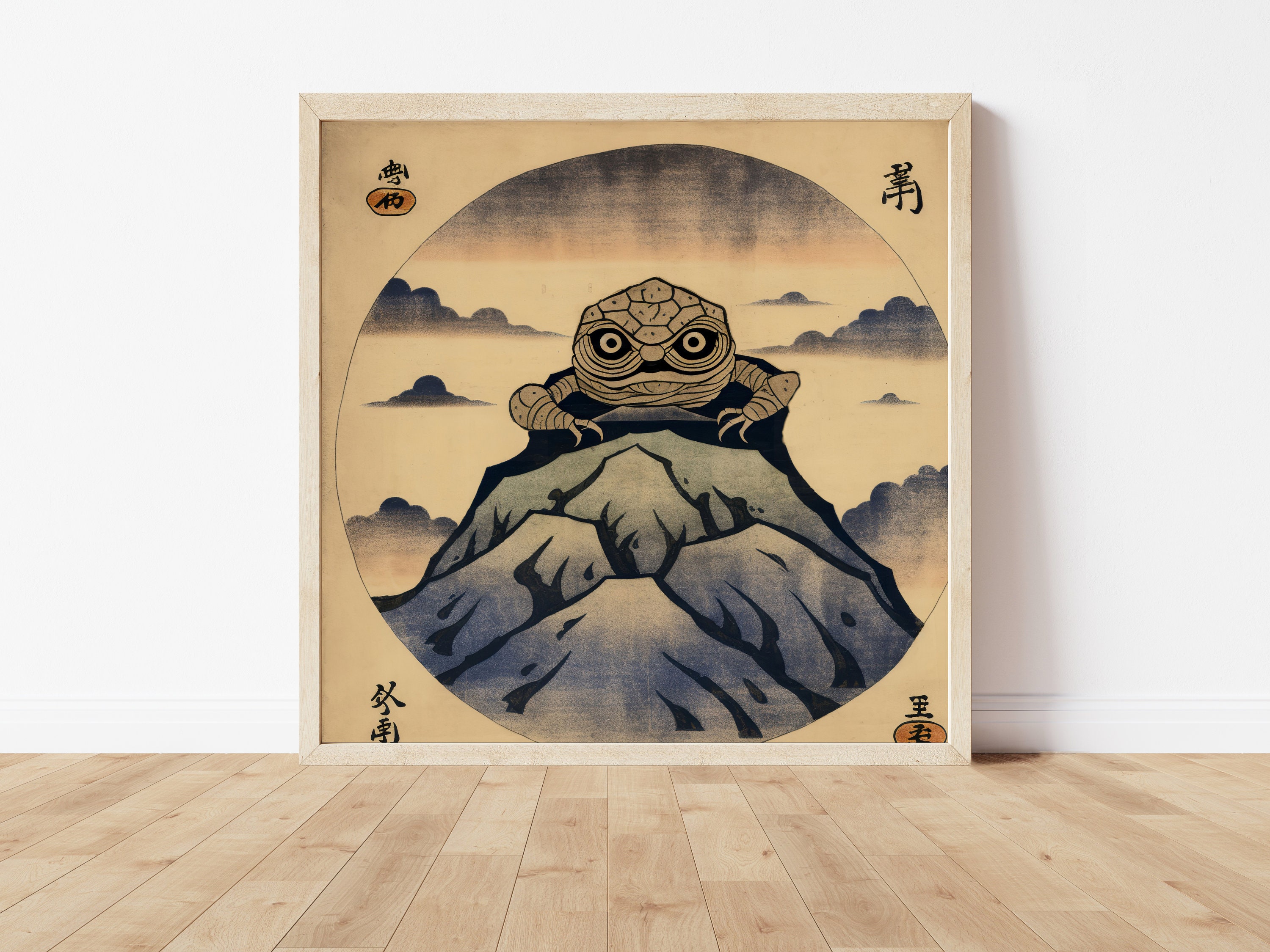 Geodude Ukiyo-e Poster, Pokémon-inspired Art, Matte Print Unique Gift ...