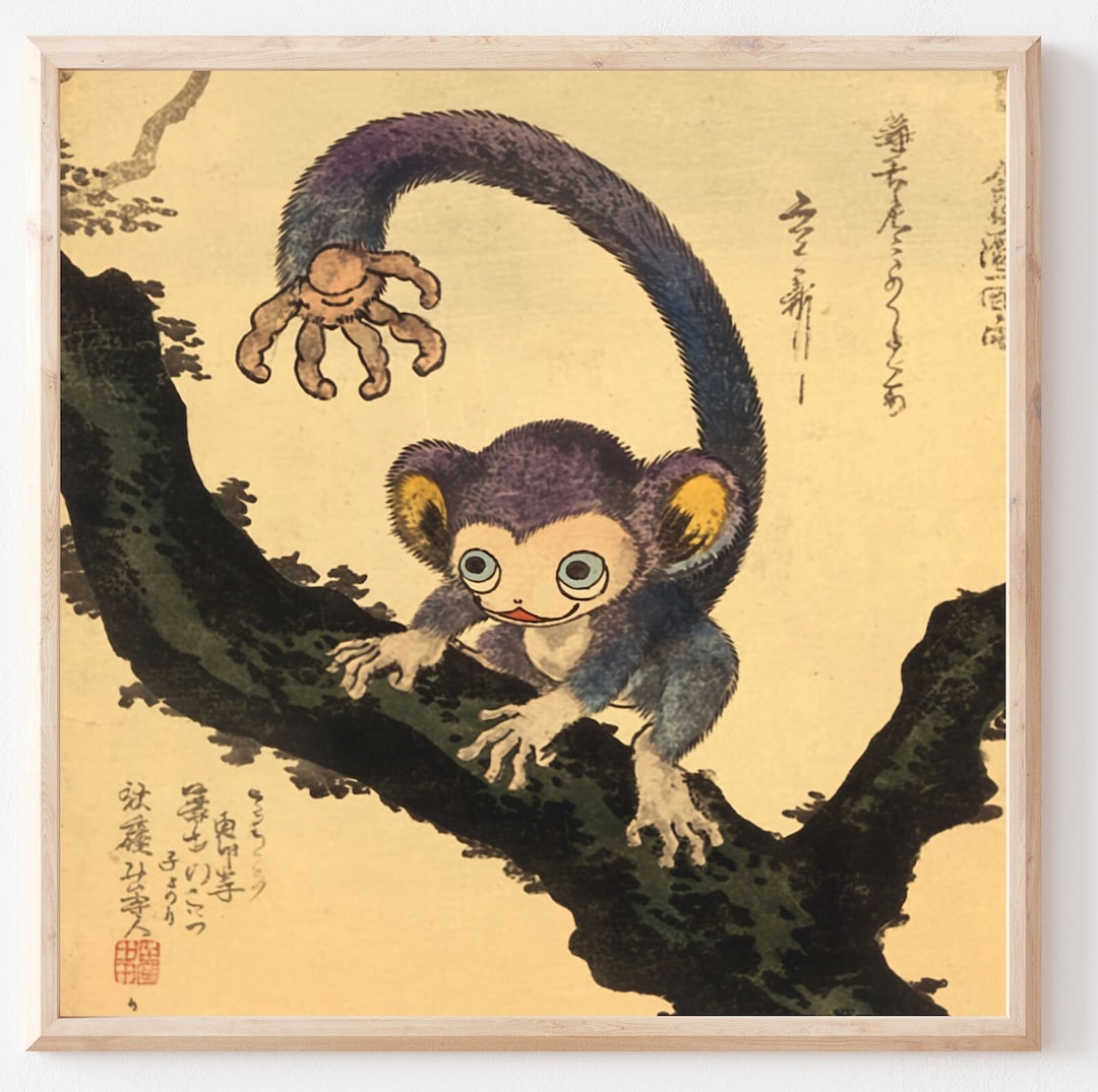 Aipom Pokemon Wall Art - Vintage Style, DOWNLOAD ONLY | Pokemon ...