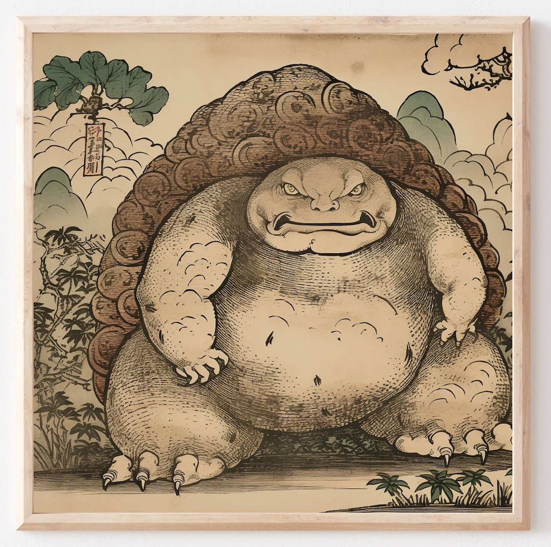 Golem Pokemon Wall Art - DOWNLOAD ONLY, Vintage Ukiyo-e Style | Pokemon ...