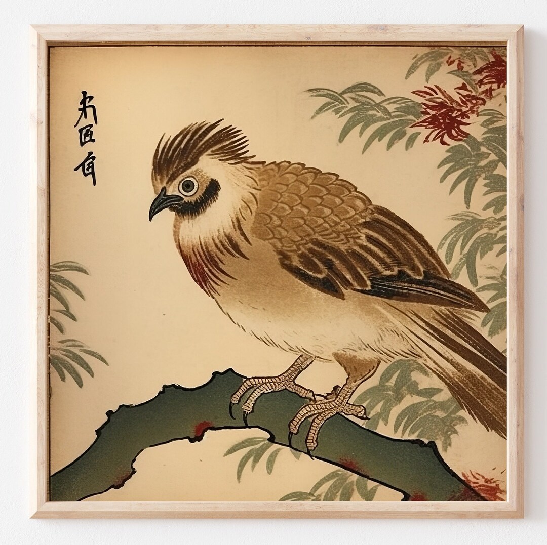Pidgey Pokemon Wall Art - DOWNLOAD ONLY, Vintage Ukiyo-e Style ...