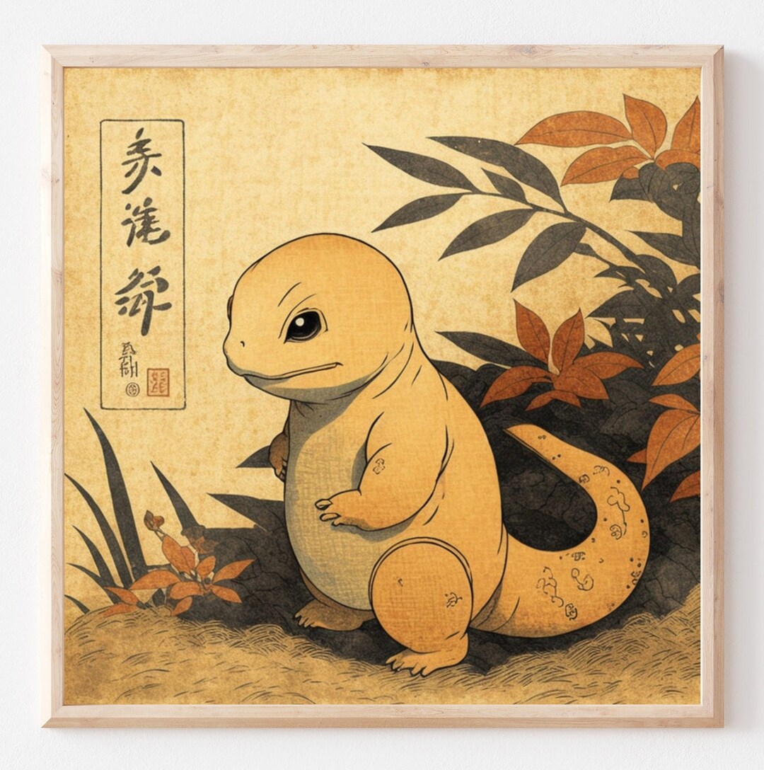 Charmander Pokemon Wall Art - Vintage Style, DOWNLOAD ONLY | Pokemon ...