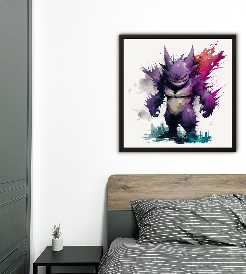 Gengar Pokemon Wall Art or Poster DOWNLOAD ONLY Pokemon - Etsy