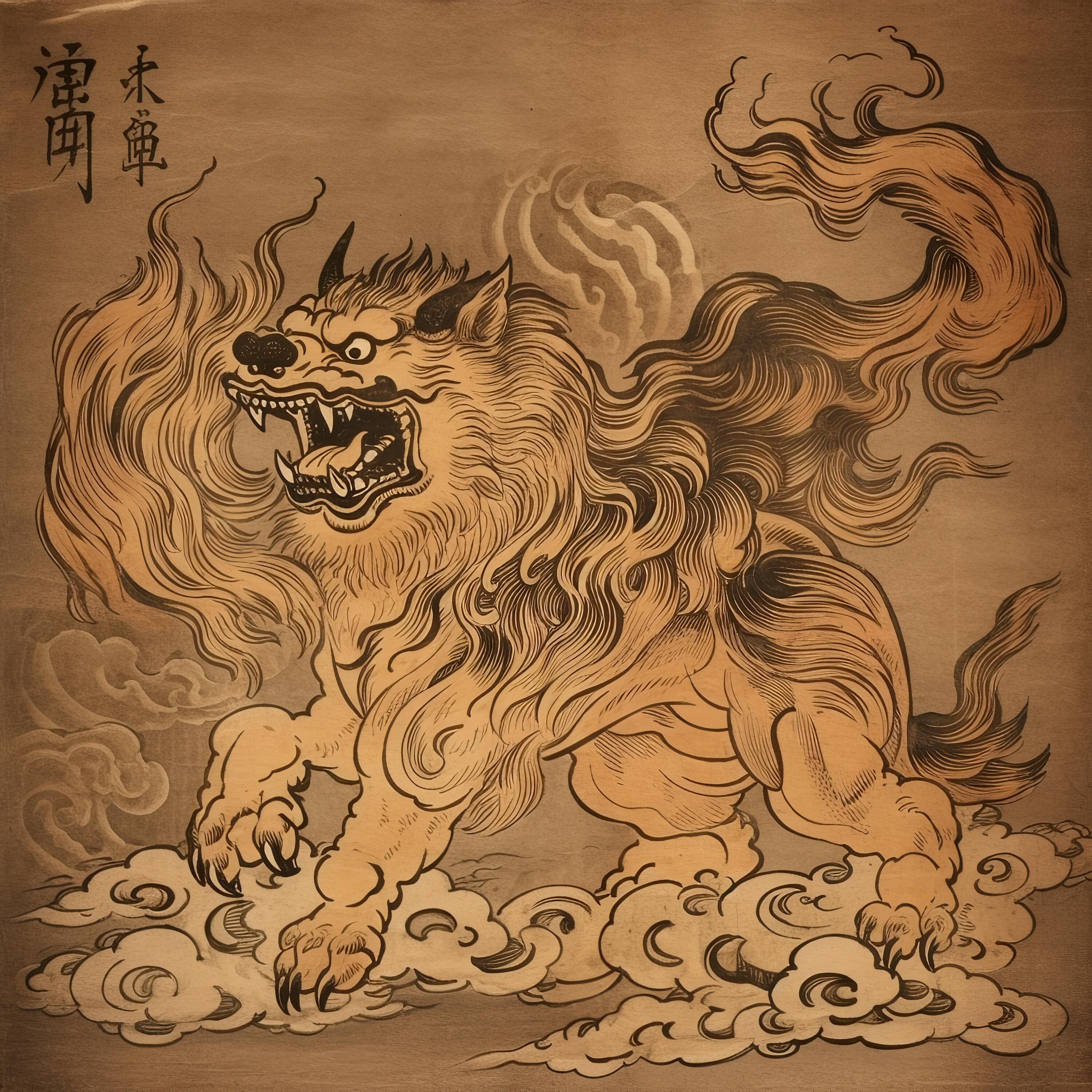 Arcanine and Growlithe Pokemon Wall Art Prints DOWNLOAD ONLY Ukiyoe ...