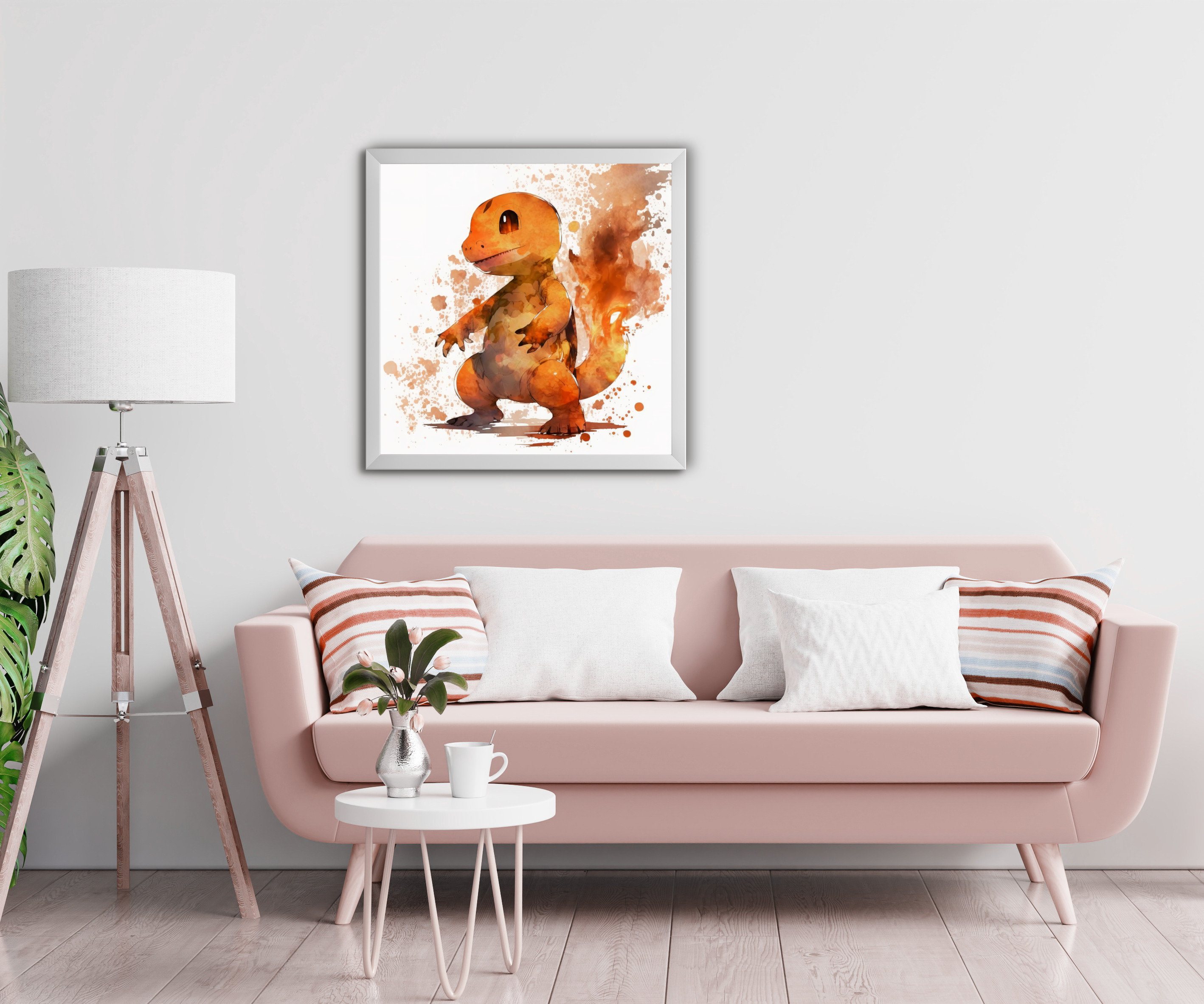 Charmander Poster Charming Watercolor Matte Finish Print - Etsy