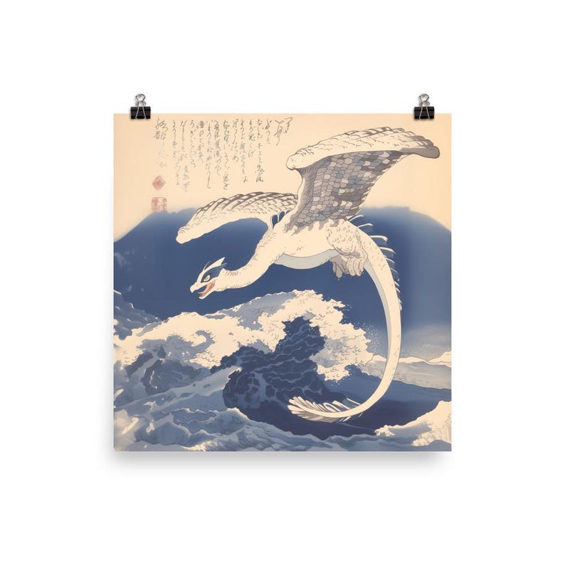 Ukiyo-e Style Lugia Poster, Matte Finish Print, Ukiyo-e Woodblock ...