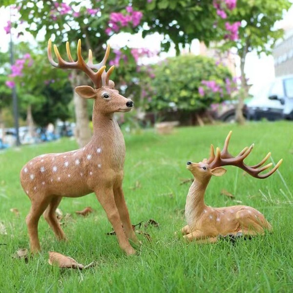 Deer Garden Statue - Etsy