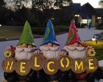 Yard Solar Welcome Sign - Etsy