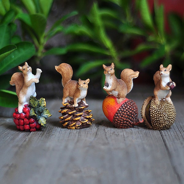 Squirrel Miniature - Etsy