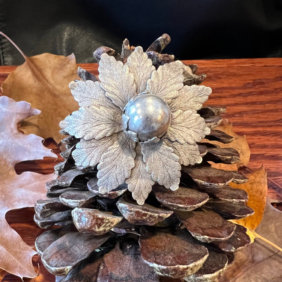 Vintage AMCO Sterling Silver Floral Brooch Pin | 925 Elegant Flower ...