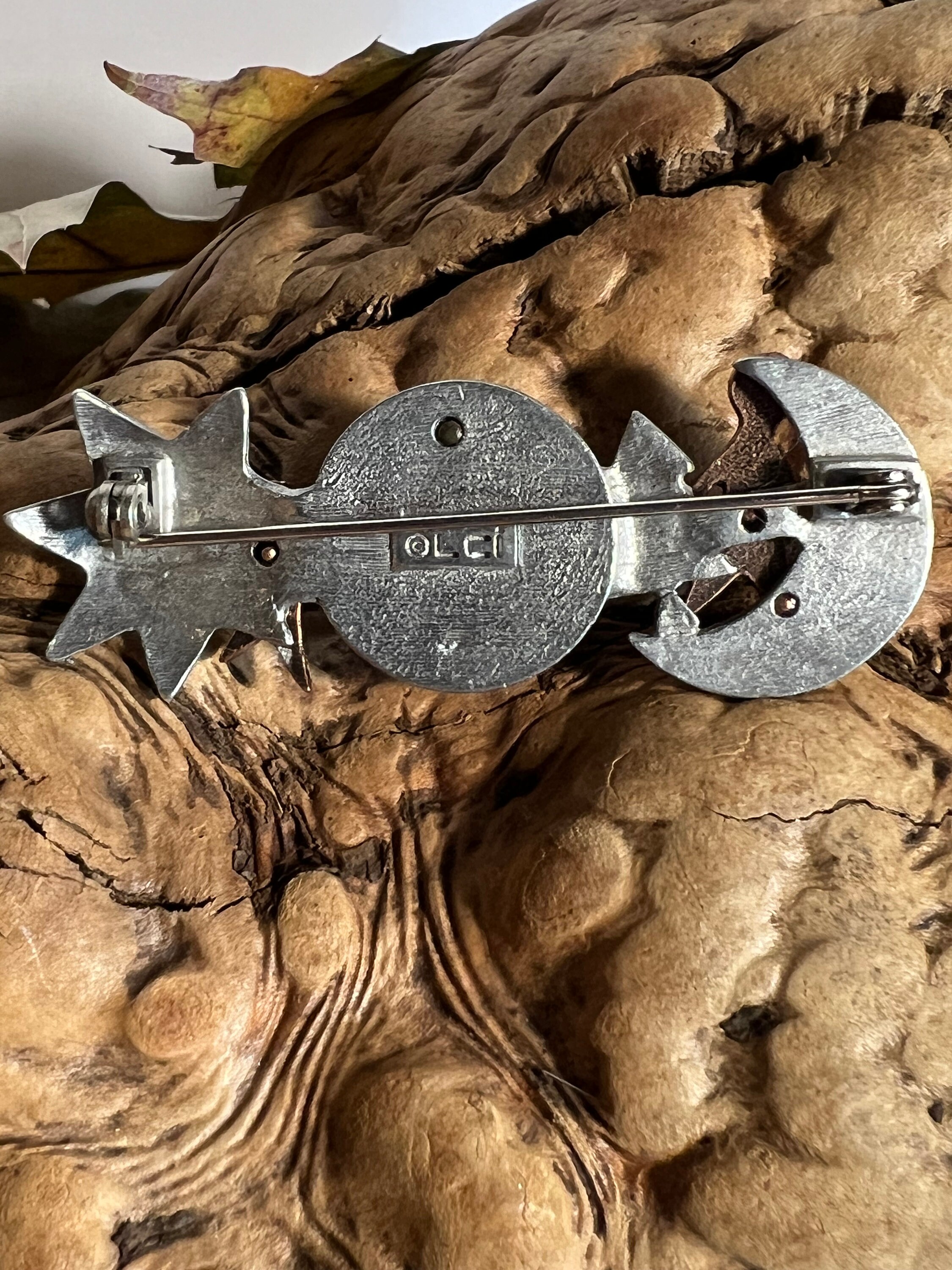 Vintage LCI World Sun Moon Earth Day Brooch Jewelry Pin Circle - Etsy