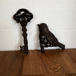 Vintage Cast Iron Bird or Key Wall Art Timeless Elegance for Your ...