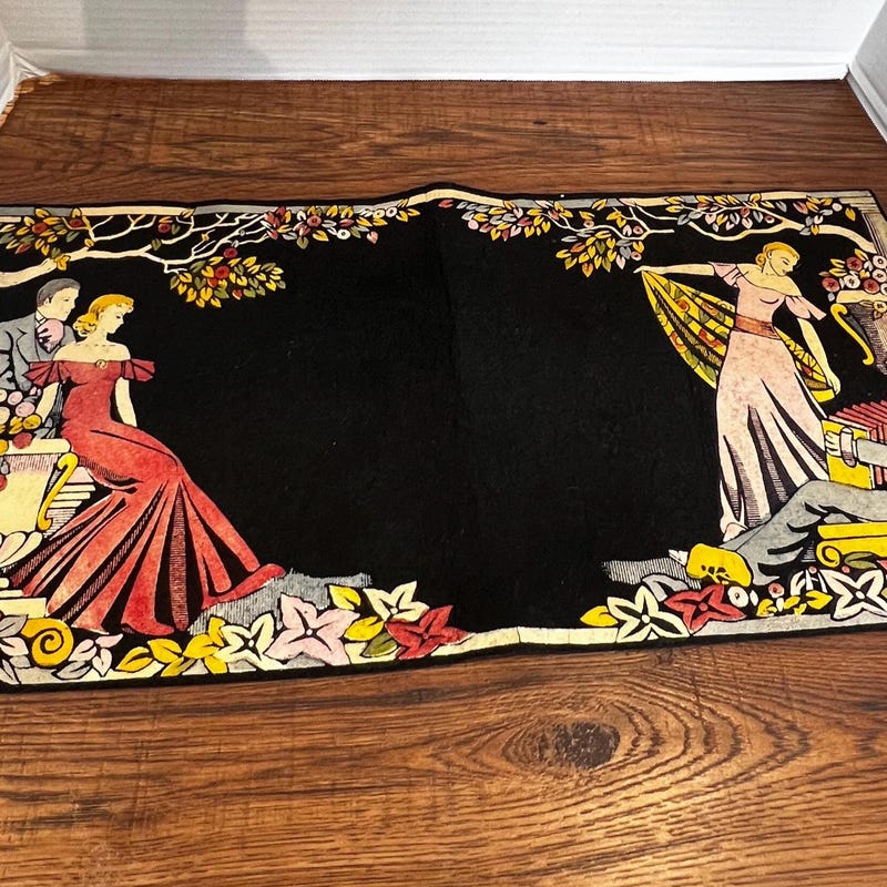 Hand Painted Runner - Etsy