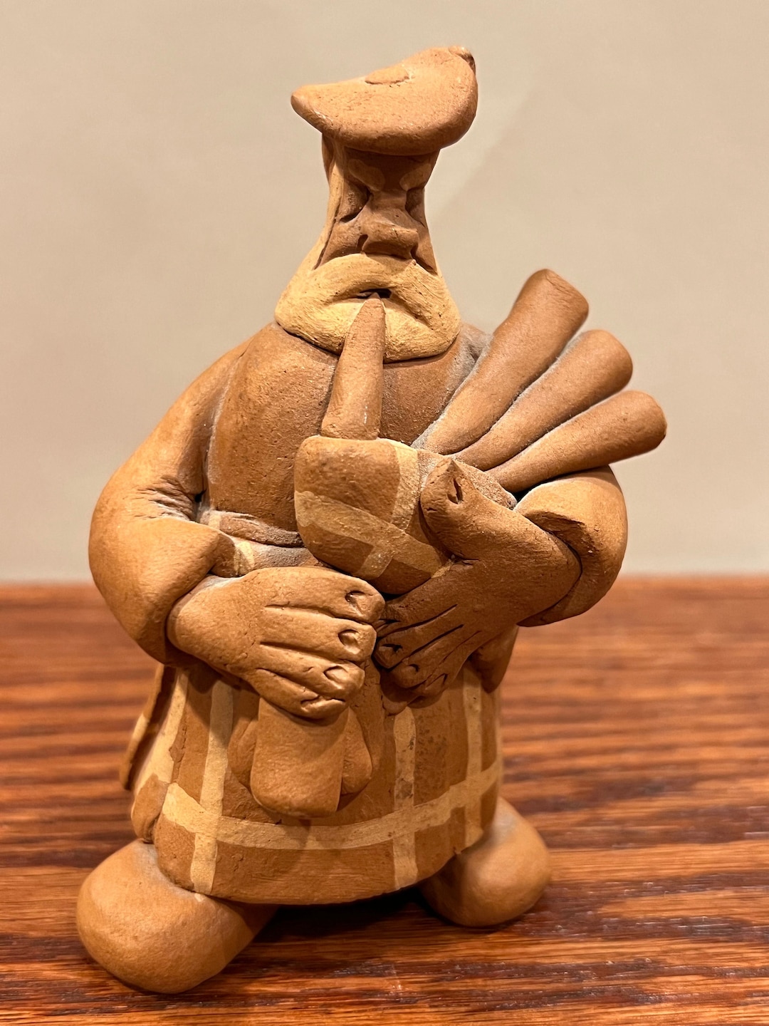 Vintage Robin Couttz Gaelic Scotsmen Men of Glaur Clay Terra Cotta Hand ...