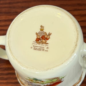 Vintage Royal Doulton Bunnykins Double-handled Tea Cup Set - Adorable ...