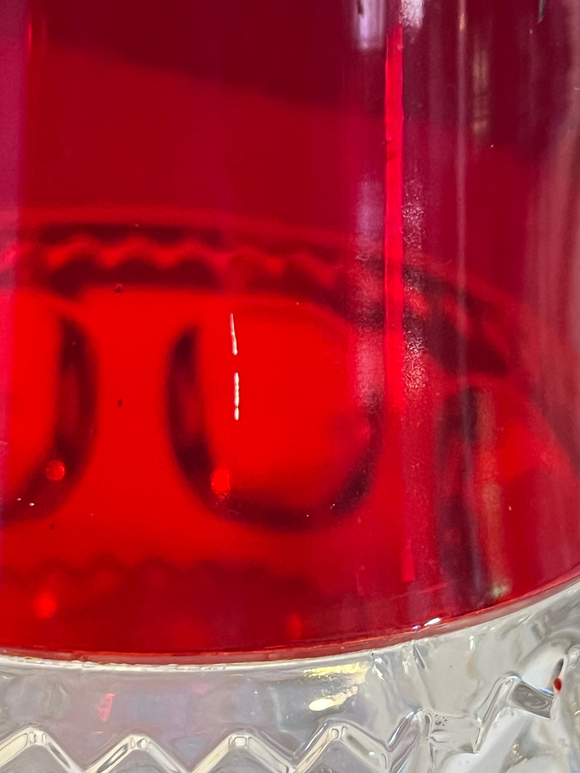 Vintage Vase EAPG Ruby Red Stained Kings Crown Thumbprint Red - Etsy