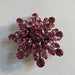 Vintage Pink Coro Round Layered Flower Rhinestone Brooch Pin - Etsy