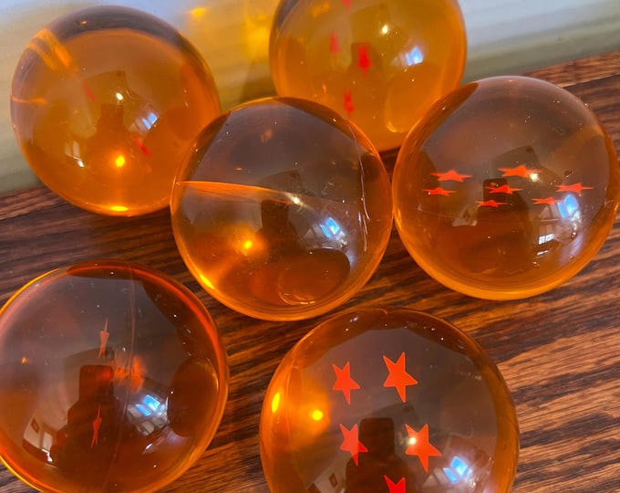Dragon Ball Z Dragon Balls – 3” Resin Replicas, 1-6 Star, Collectible ...