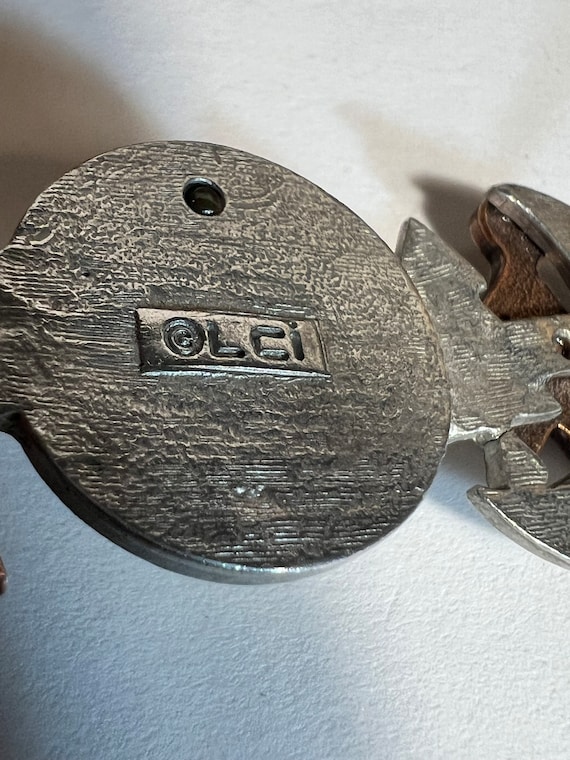 Vintage LCI World Sun Moon Earth Day Brooch Pin Uniqu… - Gem