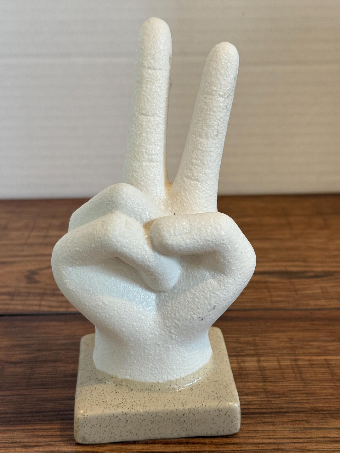 Vintage 1960s White Ceramic Peace Statue - Mid-century Anti-war ...