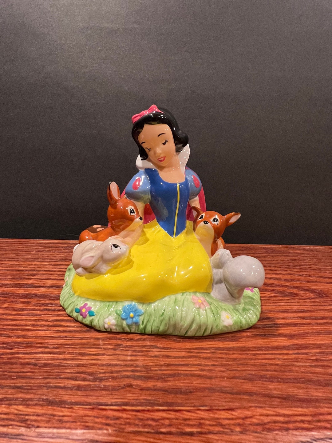 Vintage Disney Snow White Ceramic Piggy Bank - Enchanting Princess ...