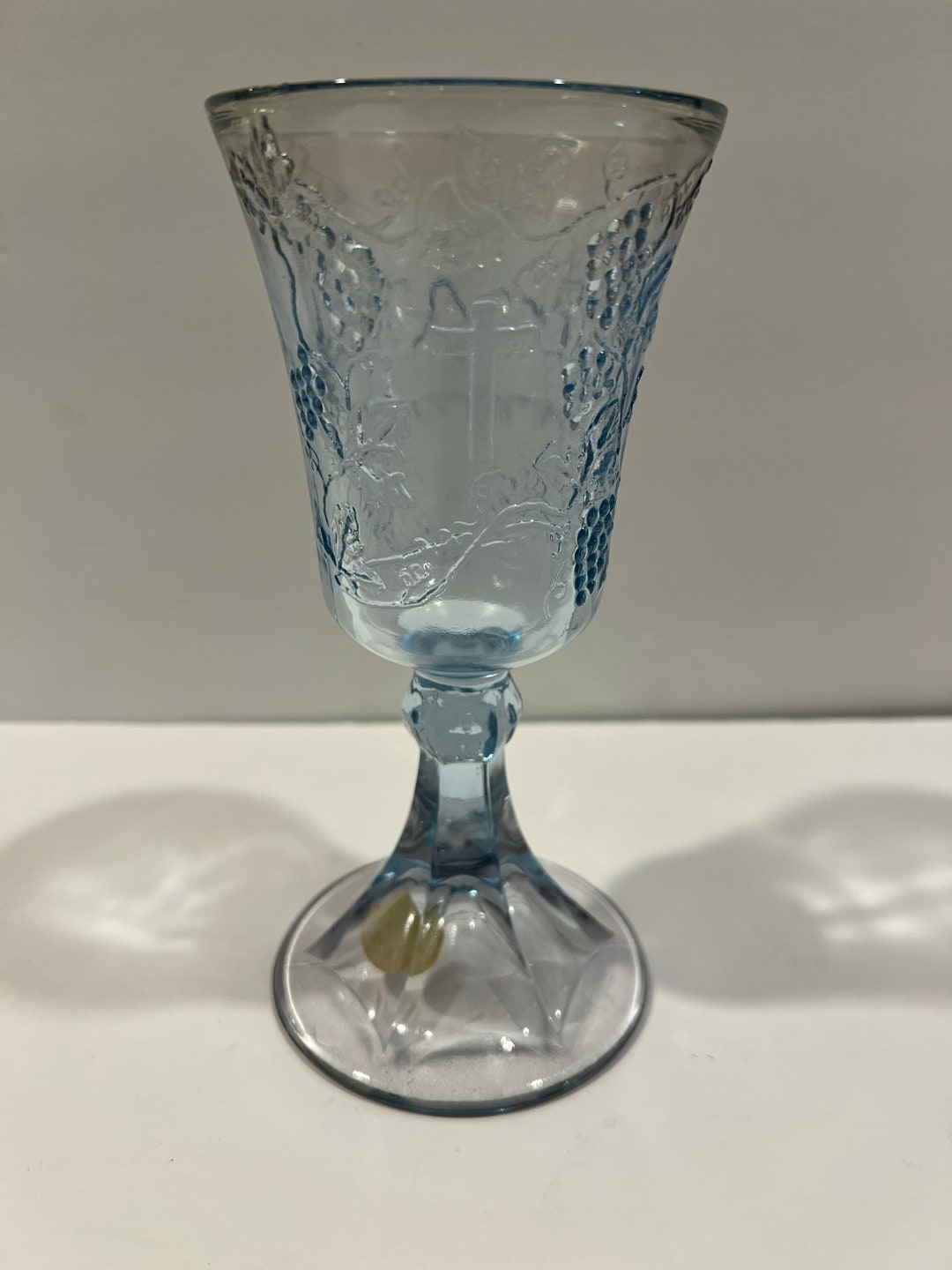 Vintage Fenton the Last Super Wine Glass Goblet Indiana Glass Lords ...