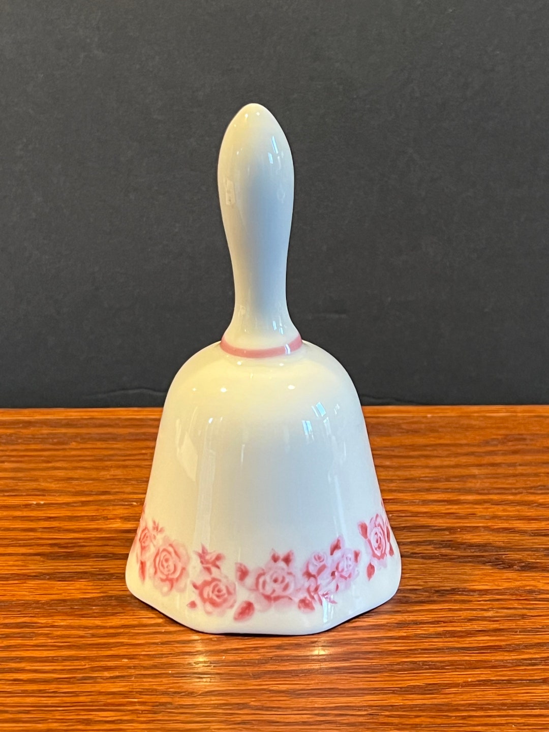 Vintage 1973 Mikasa Bell Pink Rose Ceramic Hand-painted Vase, Made in ...