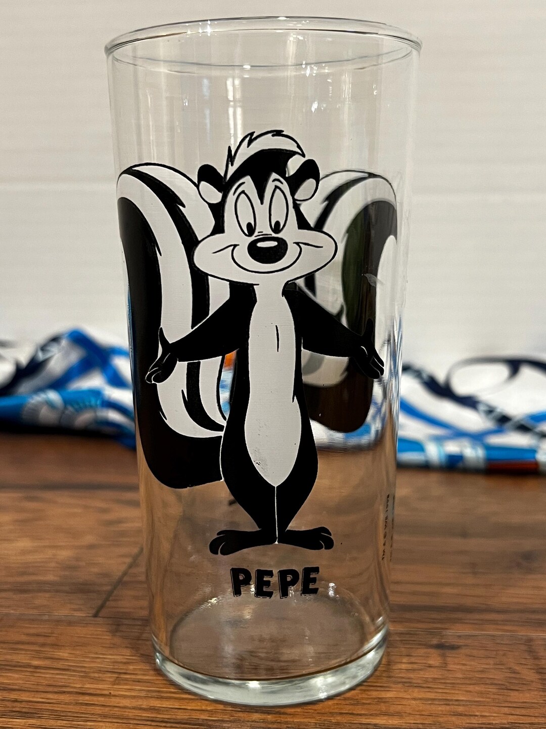 Vintage Pepe Le Pew Clear Juice Glass | Cartoon Memorabilia | Retro ...