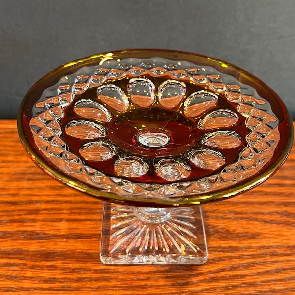 Ruby Red Dish - Etsy