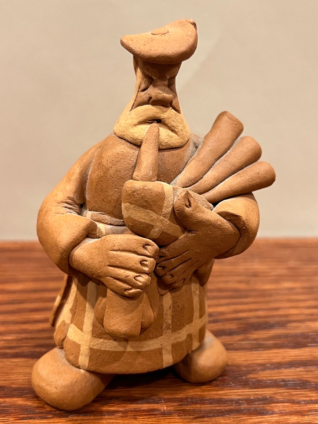 Vintage Robin Couttz Gaelic Scotsmen Men of Glaur Clay Terra Cotta Hand ...