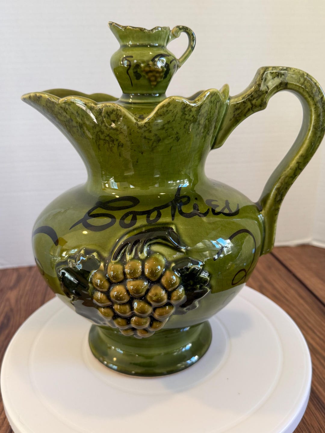 Deforest of California 1965 Green Grape Design Cookie Jar “cookies ...