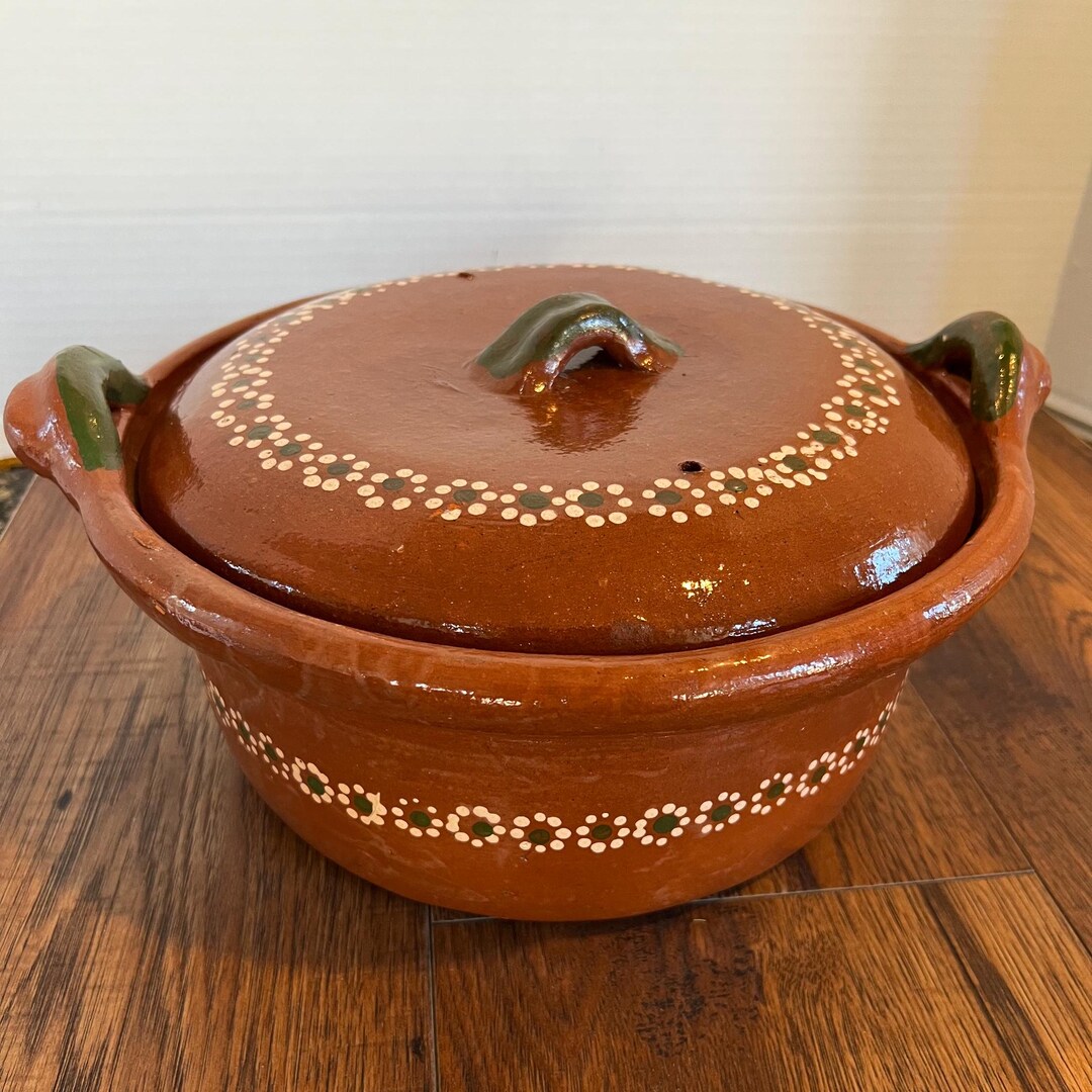 Cazuela De Barro – Traditional Mexican Clay Cooking Pot, Heat Retentive ...