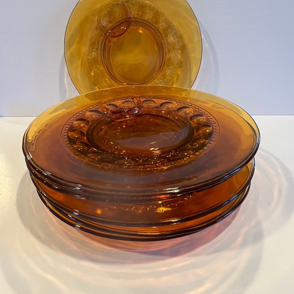 Amber Glass Plate - Etsy