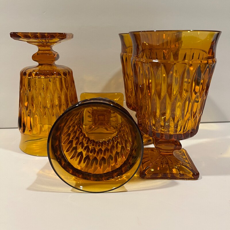 Amber Textured Glass - Etsy