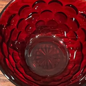 Anchor Hocking Royal Ruby Red Bubble Glass Cup – Vintage 1934-1965 ...