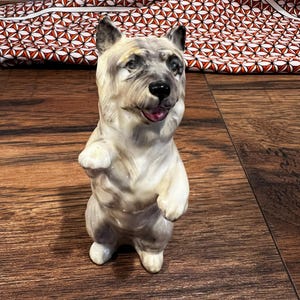 Vintage 1950s USSR Lomonosov LFZ Airedale Terrier Dog Figurine Royal ...