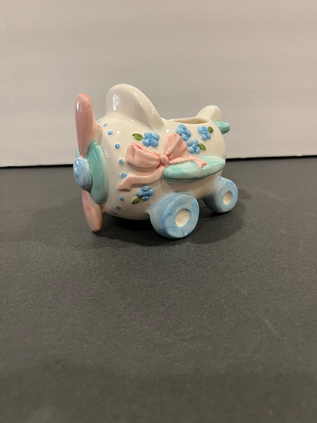 Vintage Airplane Planter Vase Baby Nursery Decor Baby Shower - Etsy