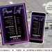 Neon Price List Template DIY Small Business Printable Pricing Guide ...