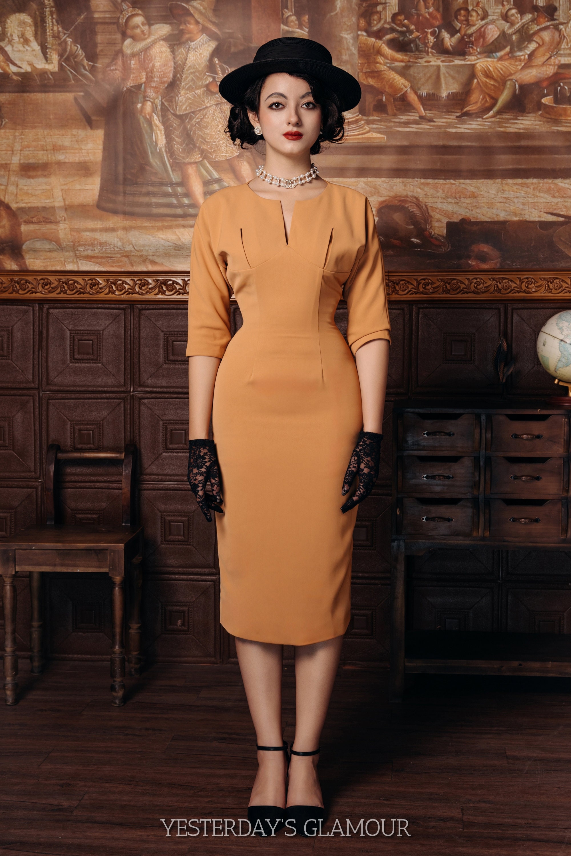 Jacques Dress: Embrace Retro Glamour With This 1950s-style Pencil Dress ...