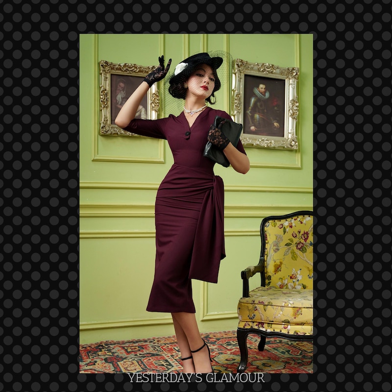 Vestidos vintage años 50 - Etsy México