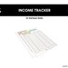 Income Tracker Log Printable Template, Personal / Household Income ...