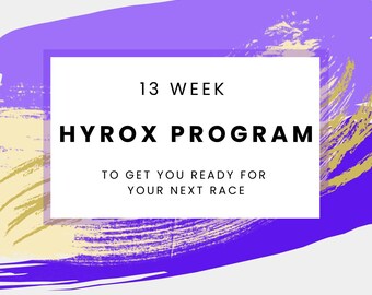 Hyrox Training Plan | 12 Week Program Digital Download - Etsy