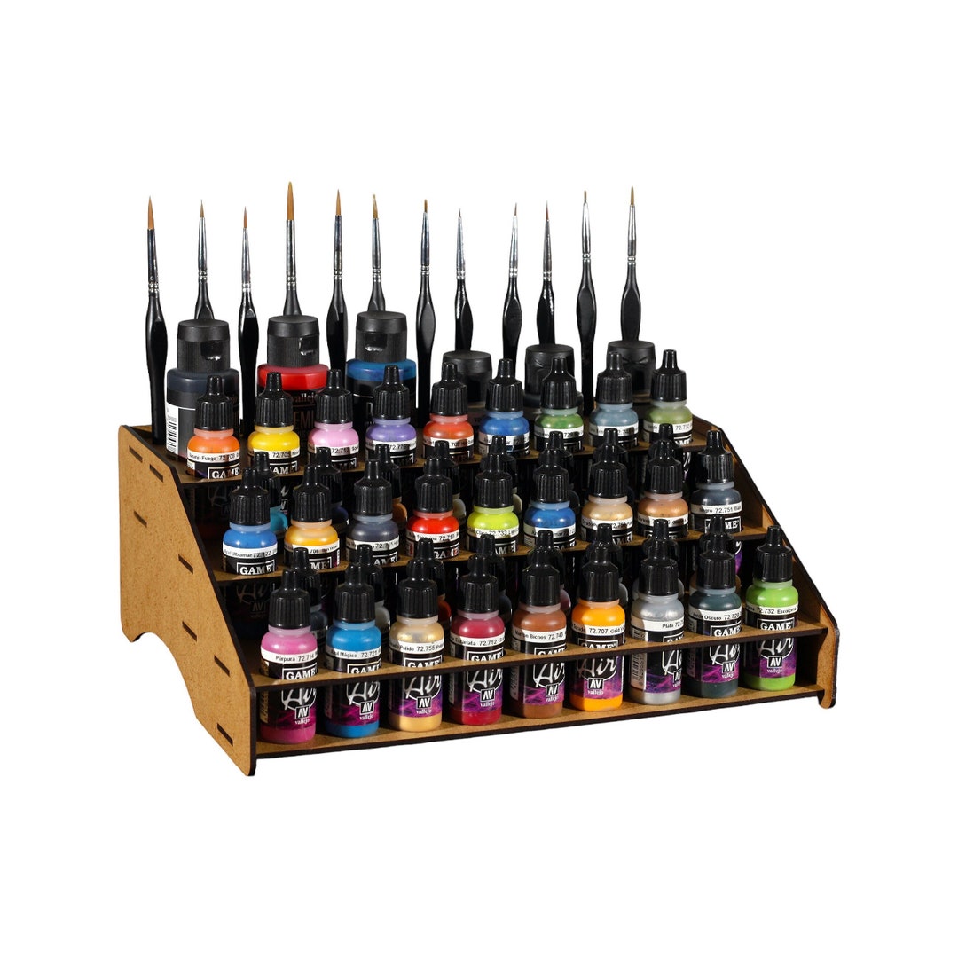 Scale Model Paint Rack Premium Tabletop Paint Organizer KIT for 43 ...