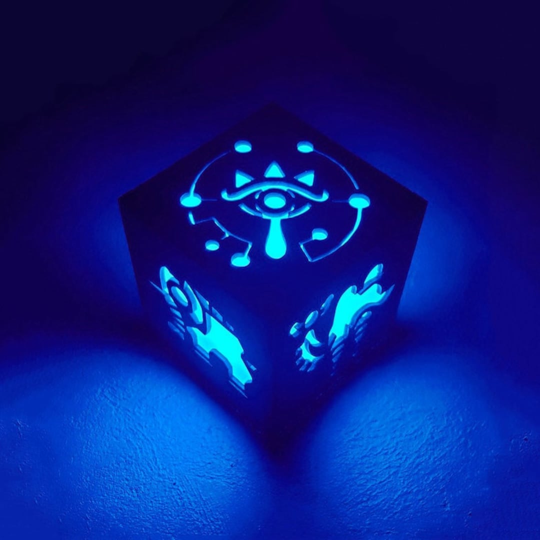 Zelda Breath of the Wild Inspired Wooden Lantern Divine Beast Battery ...