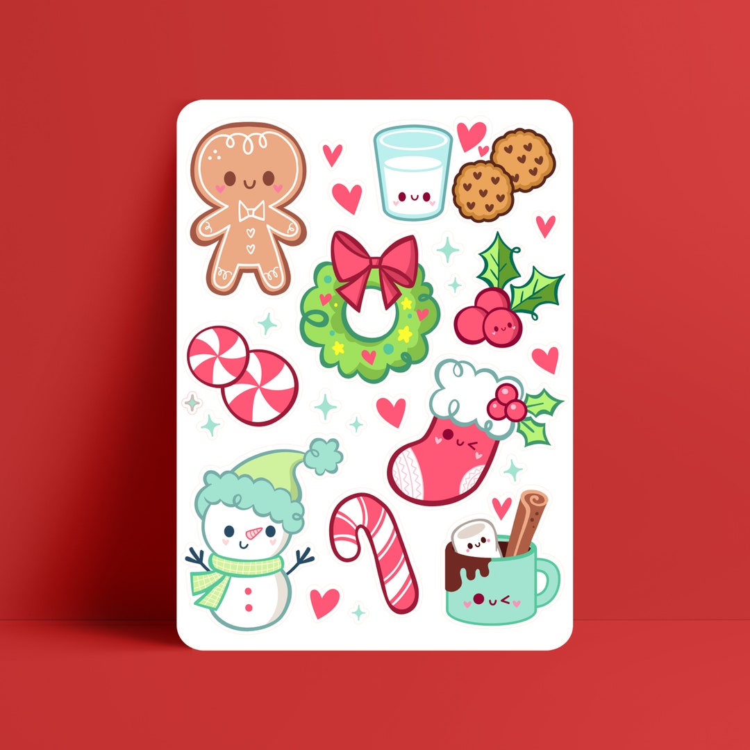 Sticker Sheet Sweet Christmas Journaling Stickers for Your - Etsy