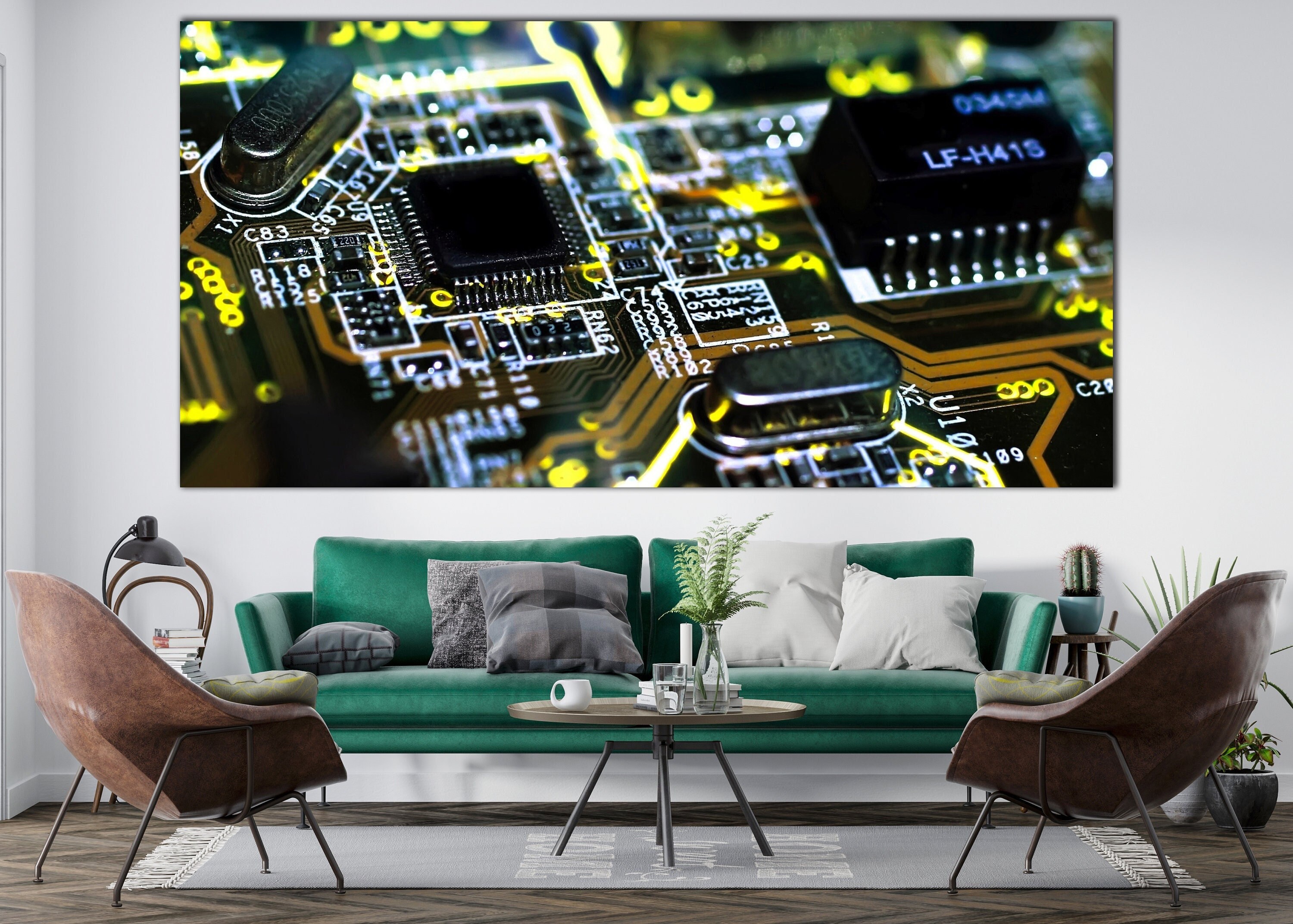 Motherboard Wall Decor Circuit Wall Art Hardware Technology - Etsy