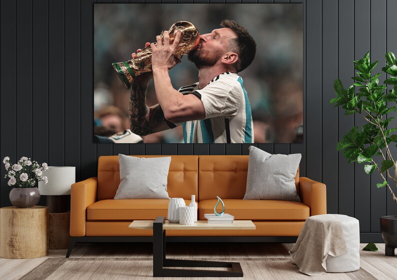 Lionel Messi Wall Decor Extra Large Canvas Gift for - Etsy