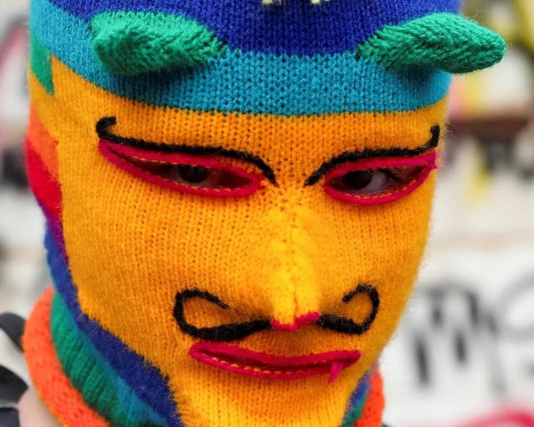 Vendetta Mask, Rainbow Mask, Funny Mask, Face Mask, Face Cover, Rainbow ...